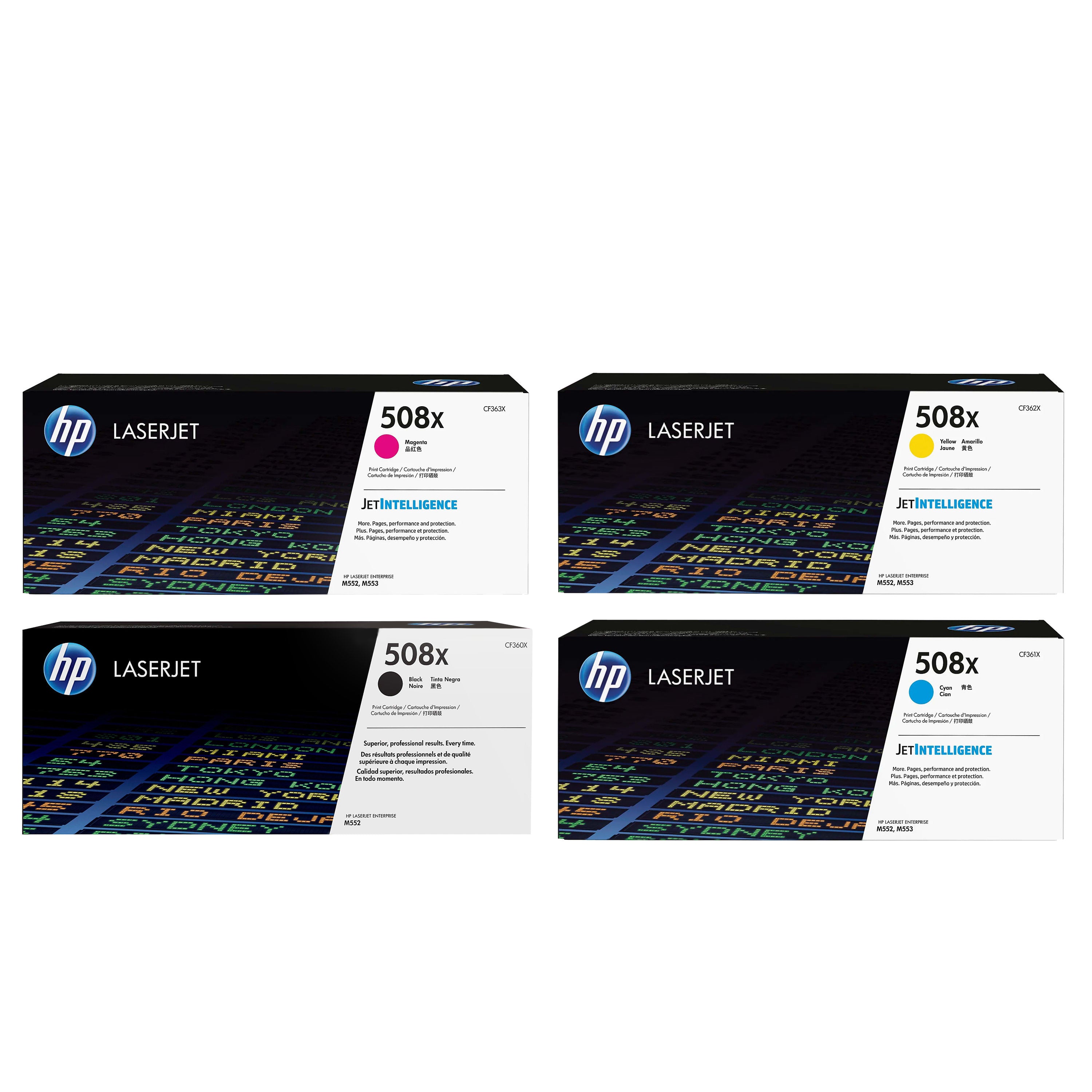 Genuine HP 508X SET | CF360X CF361X CF362X CF363X | Original HP Toner